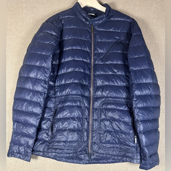 BMW | Jackets & Coats | Bmw Collection Soft Down Jacket Blue Quilted ...